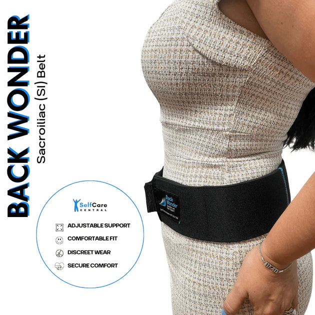 Back Wonder Sacroiliac Support Belt for SI Joint Pain Relief - Reduce ...